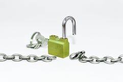 Unlocked chain stock image. Image of locked, unchained - 6230495