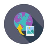 Upload Photo Icon Or Symbol Stock Image - Image: 4089091