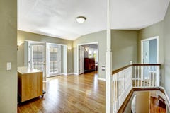 Empty House Interior. Entrance Hallway And Living Room Stock Photo - Image: 43515184