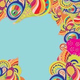Psychedelic Border Vector Illustration Stock Image - Image: 6660661