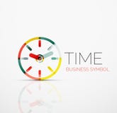Clock, Time Company Logo, Business Concept Stock Vector - Image: 44036238