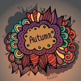 Autumn Vector Floral Design Royalty Free Stock Images - Image: 2871469