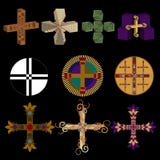 Christian Crosses Collection Stock Photography - Image: 12489512