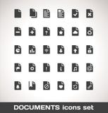 Flat Documents icon set stock vector. Illustration of isolated - 31134213