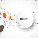 Vector Illustration Hi-tech Digital Technology Engineering. Integration ...