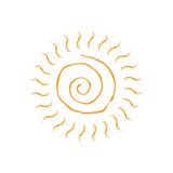 Spiral sun (vector) stock vector. Illustration of rough - 2363955