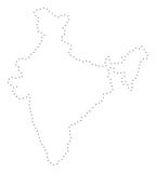 India Country Dot Map. Vector Illustration Stock Vector - Illustration ...