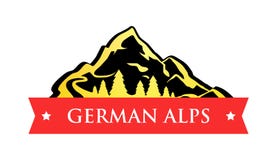 Vektor-Logo Von Alpen-Bergen Vektor Abbildung - Illustration von anden ...