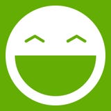 Emoticon de risa ilustración del vector. Ilustración de charla - 16999466