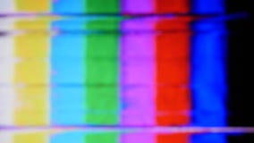 VHS Tape Color Bars Test Pattern Damage. Stock Video - Video of ...