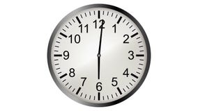 Uhr-Animation Stock Video - Video: 39789185