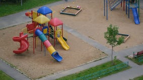 Children's Playground From Above Stock Footage - Video of play ...