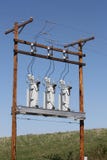 Three Phase Transformer Bank Stock Photo - Image of voltage, energy ...