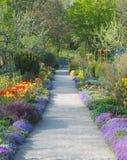 Walkway Through Spring Scenery Royalty Free Stock Image - Image: 14097256