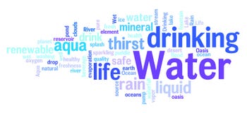 Water word cloud stock vector. Illustration of visual - 11760629