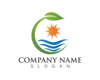 Water and leaf symbols stock vector. Illustration of graphic - 31609061