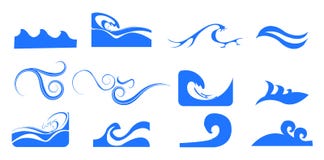 Water symbol set stock vector. Illustration of frame - 28119630