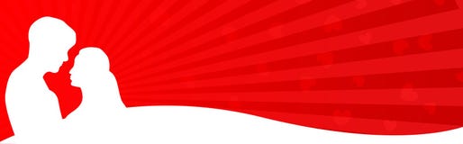 Web Banner Couple in love stock vector. Illustration of emotion - 16901257