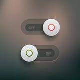 Vector On Off Green And Red Sliders Stock Vector - Illustration of ...