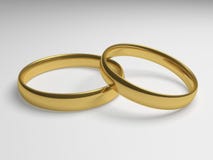 Linked Wedding Rings Royalty Free Stock Image - Image: 11091446