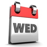 Wednesday Calendar Royalty Free Stock Images - Image: 14335069