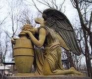 Weeping Angel stock photo. Image of sculpture, cemetery - 40877868