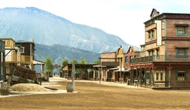 Wild Western Town Stock Photo - Image: 19653710