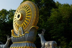 Wheel of dhamma stock photo. Image of pray, buddha, asia - 25348520