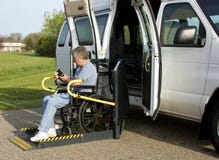 Step Van Handicap Wheelchair Lift Isolated Royalty Free Stock Image ...