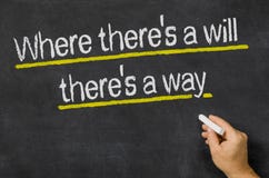 Where There Is A Will, There Is A Way Stock Vector - Illustration of ...
