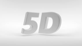 5D logo, 3D rendering stock illustration. Illustration of media - 71691422