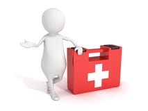 3D Man First Aid - On White Background Illustration 15521253 - Megapixl