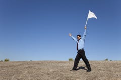 White flag for surrender stock photo. Image of conflict - 21607778