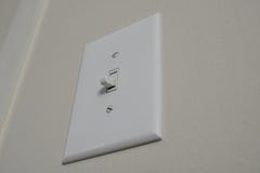 Light Switch In The Off Position Stock Image - Image of ecological ...