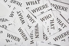 Who, what, when, where stock photo. Image of idea, business - 21652036