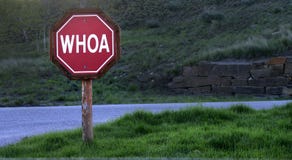 Whoa stop sign stock image. Image of notice, transportation - 5893143
