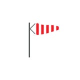 Wind sock icon stock vector. Image of wind, clipart, glosyy - 33142803