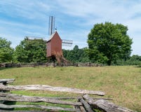 Colonial Williamsburg Windmill Stock Image - Image of milling, windmill ...
