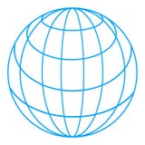 Wireframe globe stock vector. Illustration of middleeast - 5053008