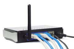 Router On Fire Stock Photography - Image: 22367852