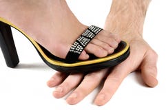Woman Stepping Man Stock Images - Download 382 Royalty Free Photos