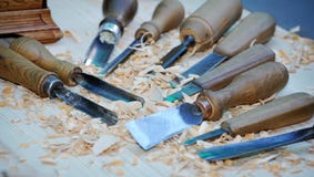Wood Carving Tools Stock Photos - Royalty Free Pictures