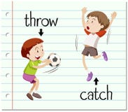 Action Verbs Picture Dictionary (Activity) For Kids Stock Vector ...