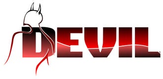 Word Hell With Stylized Devil Isolated Stock Vector - Illustration of ...