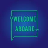 Welcome Aboard Words Life Preserver Greeting Stock Illustration ...