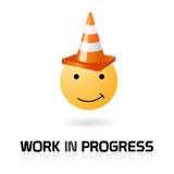 Funny Work in Progress stock vector. Illustration of digging - 26946407