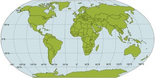 World map with coordinates stock vector. Illustration of china - 10240111