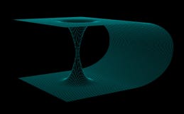 Space model of a wormhole stock illustration. Image of dimension - 39521454