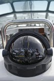 Compass On A Yacht Boat Tower Stock Image - Image of blue, navigator ...