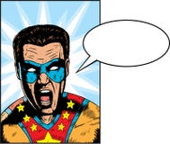 Comic book yelling mouth stock illustration. Image of close - 36510031